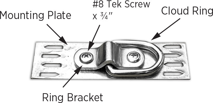 Suspended Ceiling Mounting with Cloud Rings – Support Center