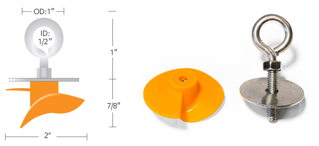Suspended Ceiling Mounting with Rotofast™ Metal Eye Cloud Anchors ...